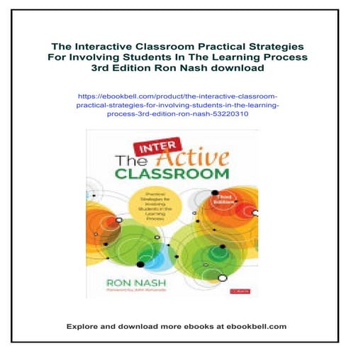 The Interactive Classroom Practical Strategies For Involving Students ...