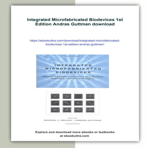 Integrated Microfabricated Biodevices 1st Edition Andras Guttman | PDF