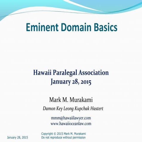 What is eminent domain | PPTX