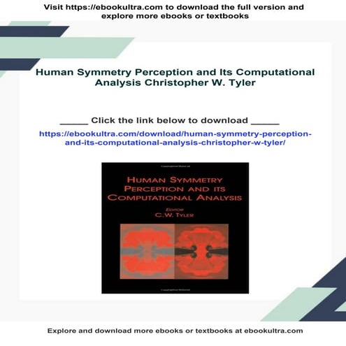 Human Symmetry Perception and Its Computational Analysis Christopher W ...