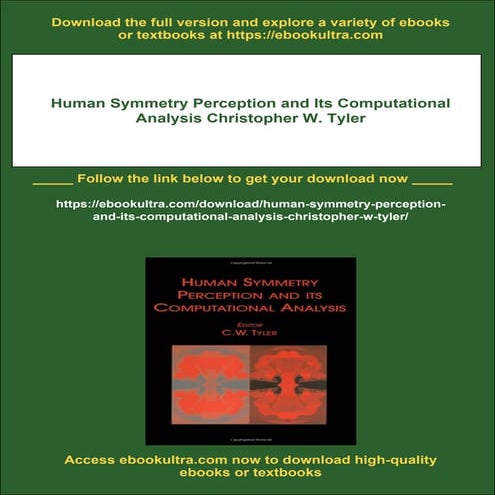 Human Symmetry Perception and Its Computational Analysis Christopher W. Tyler | PDF