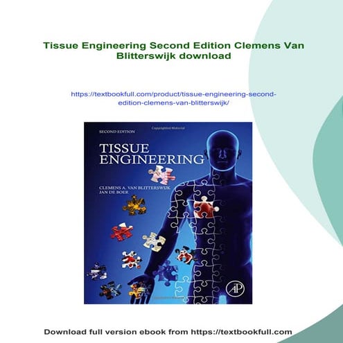Tissue Engineering Second Edition Clemens Van Blitterswijk | PDF