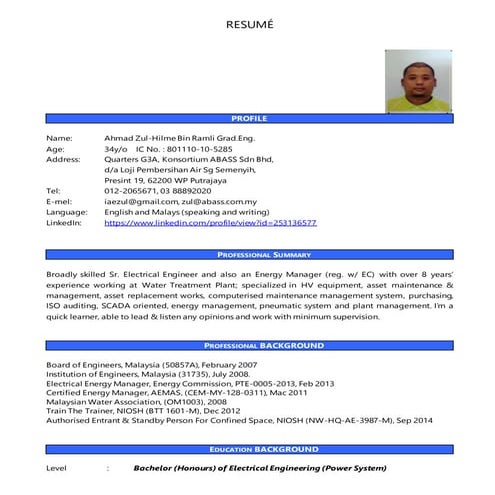 RESUME NASIR HUSSIN 2 NEW SEASON | DOC