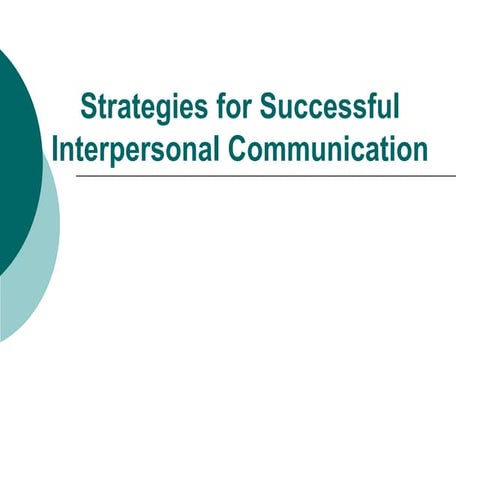 266865941-Strategies-for-Successful-Interpersonal-Communication.ppt