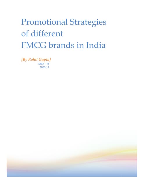 New product launching strategies of fmcg companies | PPT