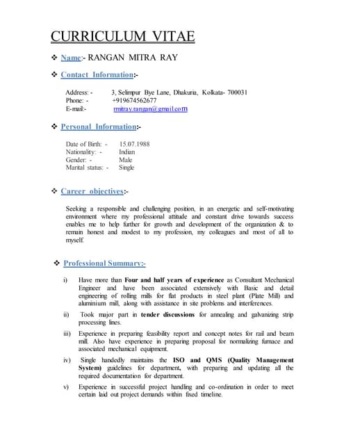 15 12 05_Curriculum_Vitae-Somnath-1 | PDF