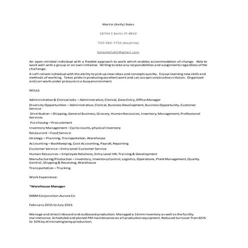 Dale D. Glover_Resume_Final | PDF