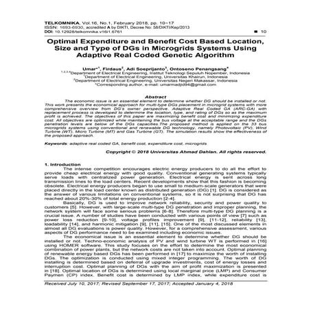 Optimal Expenditure And Benefit Cost Based Location Size And Type Of Dgs In Microgrids Systems 
