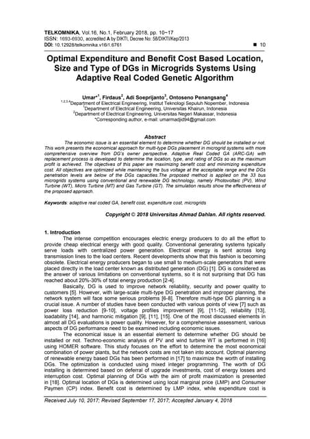 Optimal Expenditure And Benefit Cost Based Location Size And Type Of Dgs In Microgrids Systems