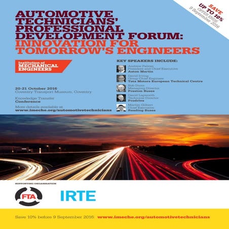 IMechE Birmingham and Coventry 2016 | PDF