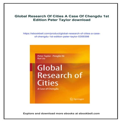 Global Research Of Cities A Case Of Chengdu 1st Edition Peter Taylor | PDF