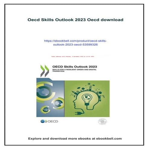 Download full ebook of Oecd Skills Outlook 2023 Oecd instant download pdf | PDF