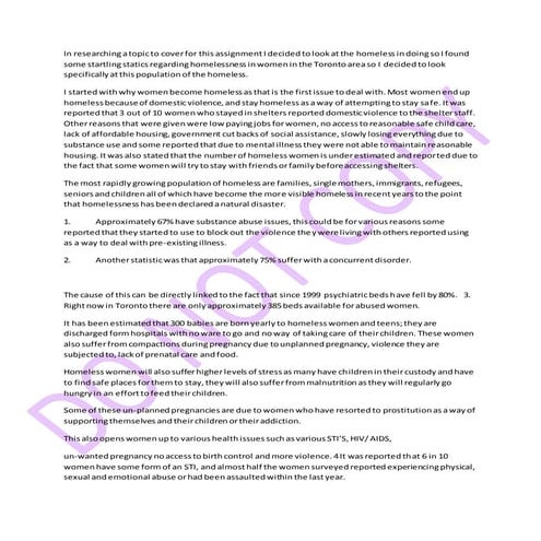 Homeless Paper | PDF