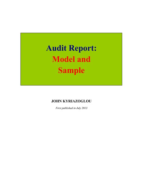 Internal audit ratings guide | PDF