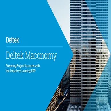 Deltek Maconomy ERP Powers Project Success | PPT