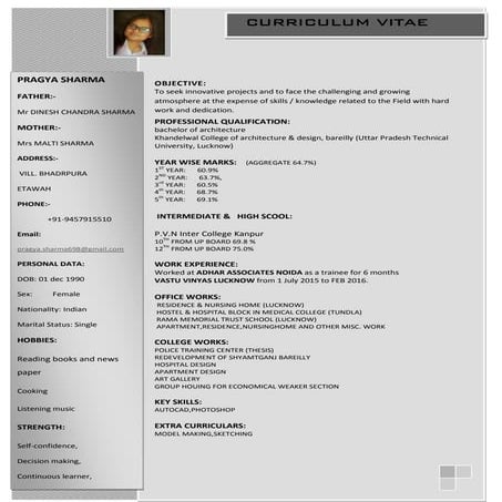 2016 CV PRAGYA | PDF