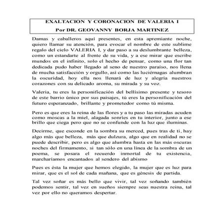 26812349 exaltacion-y-coronacion-de-valeria-i-por | DOCX