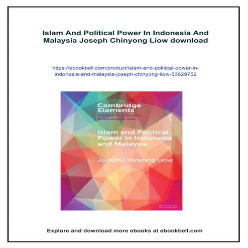 Islam And Political Power In Indonesia And Malaysia Joseph Chinyong ...