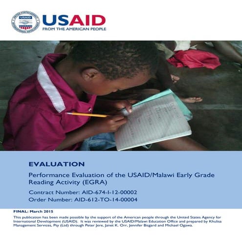 Early Grade Reading Activity Malawi (1) | PDF | Education industry ...