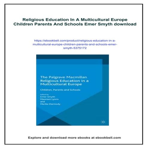 Religious Education In A Multicultural Europe Children Parents And ...