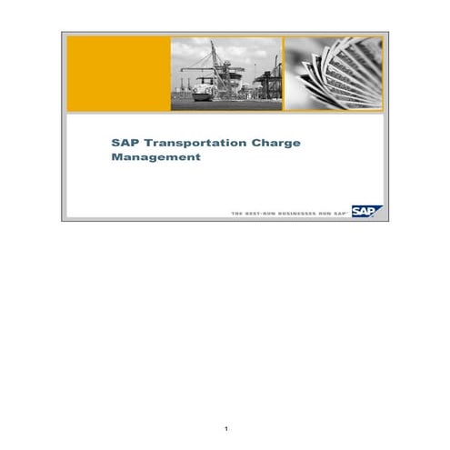 sap transportation management understanding freight unit | PDF