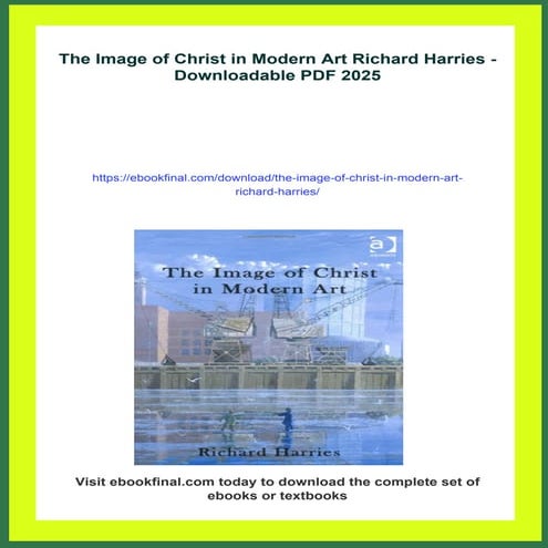 The Image of Christ in Modern Art Richard Harries | PDF