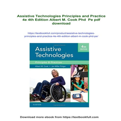 Assistive Technologies Principles and Practice 4e 4th Edition Albert M ...