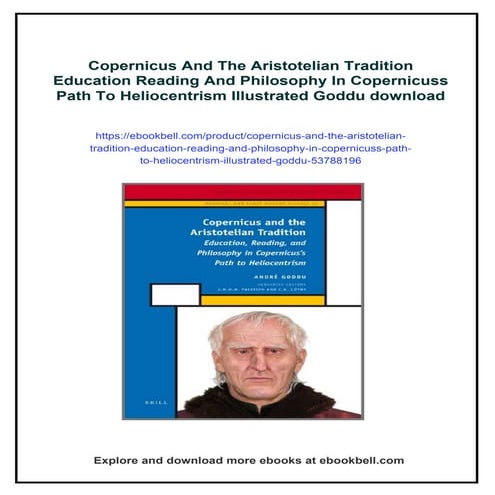 Copernicus And The Aristotelian Tradition Education Reading And ...