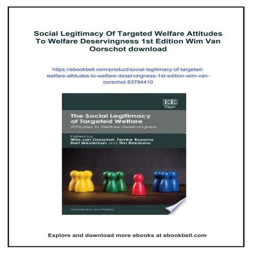 Social Legitimacy Of Targeted Welfare Attitudes To Welfare ...
