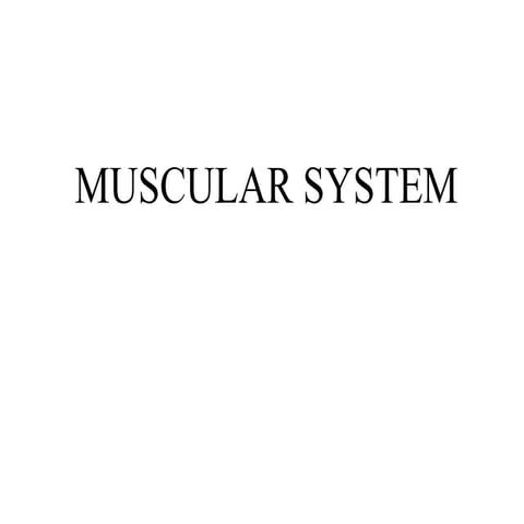 Muscles | PPTX