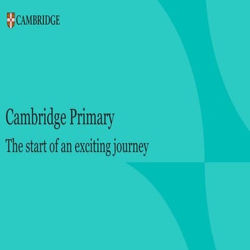 Cambridge Primary an Introduction for Parents | PDF