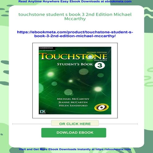 touchstone student s book 3 2nd Edition Michael Mccarthy | PDF