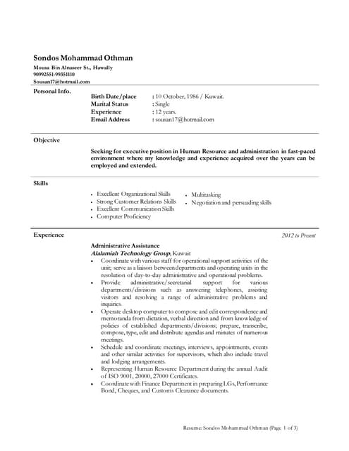 nkele current cv | DOCX