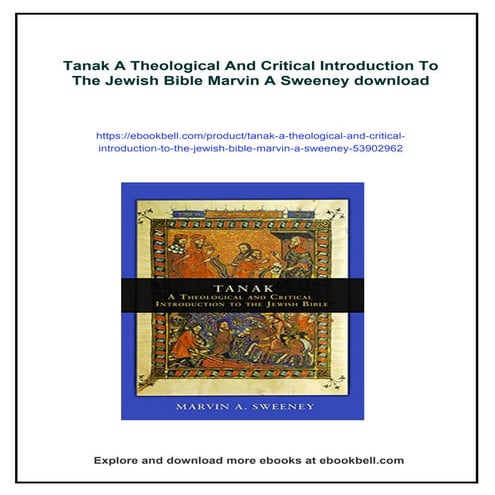 Tanak A Theological And Critical Introduction To The Jewish Bible ...