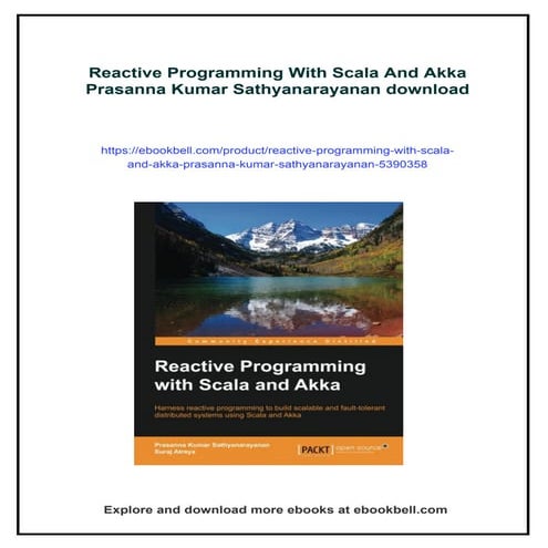 Reactive Programming With Scala And Akka Prasanna Kumar Sathyanarayanan | PDF