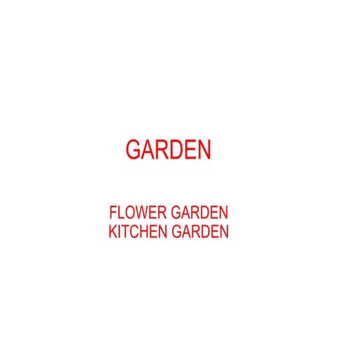 GARDEN | PPT