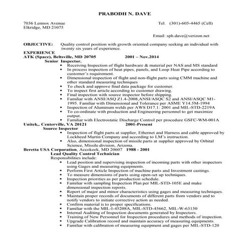 PDave' Resume' (7) | PDF