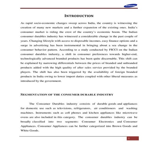 26982319 samsung-project-report | PDF