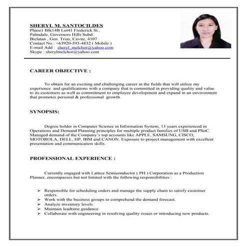 Resume for PPC | DOC