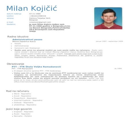 Milan.Kojii-CV[1] | PDF