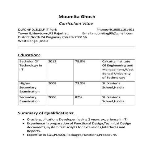 Moumita_Ghosh_CV | PDF