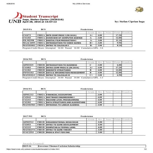 StefanIuga_Transcript | PDF