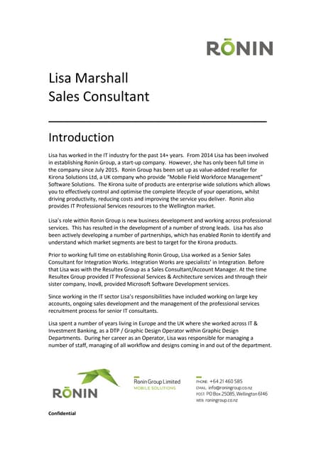 Lisa Small_Letter of Recommendation QBE | PDF