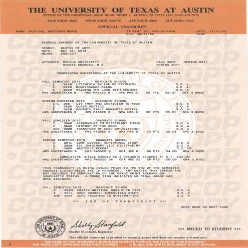 Kasting_G_TranscriptUT | PDF