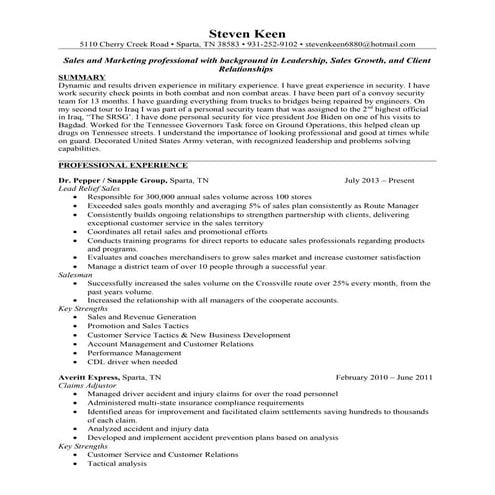 Omp resume | DOC