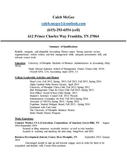 Luke Stevens Resume 1 | PDF