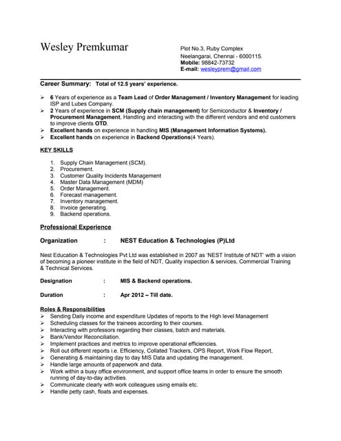 CV Ramachandra | DOC