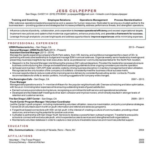 Resume - Culpepper, Jess | PDF
