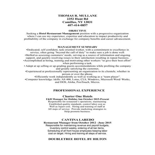 Thomas Resume 2 | RTF
