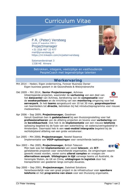 CV Tom Zomerdijk | PDF